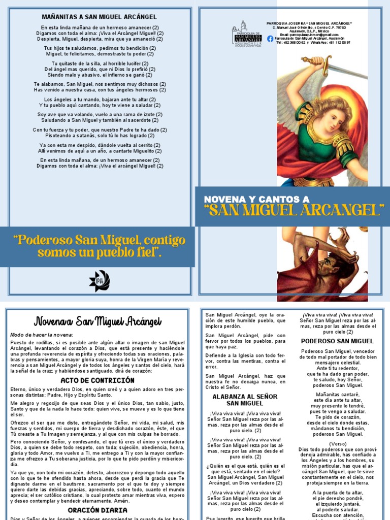 Novena San Miguelito | PDF | Miguel (Arcángel) | Cristo (título)