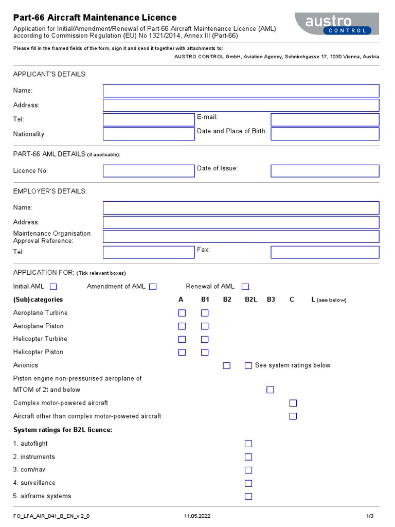 Form 19 FO - LFA - AIR - 041 - B - EN - 2022-05-11 - 1105445 | PDF ...