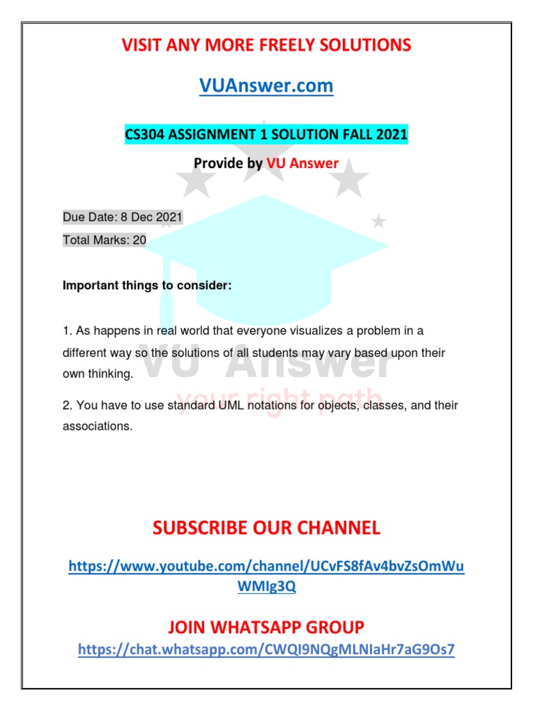 CS304 Assignment Solutions | PDF