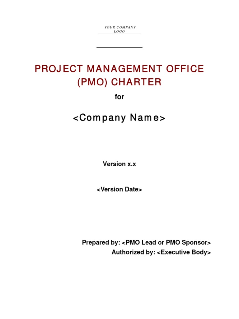 PMO Charter Template for IT Projects | PDF | Business