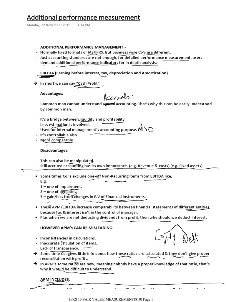 Understanding APMs for Investors | PDF | Fair Value | Income Statement