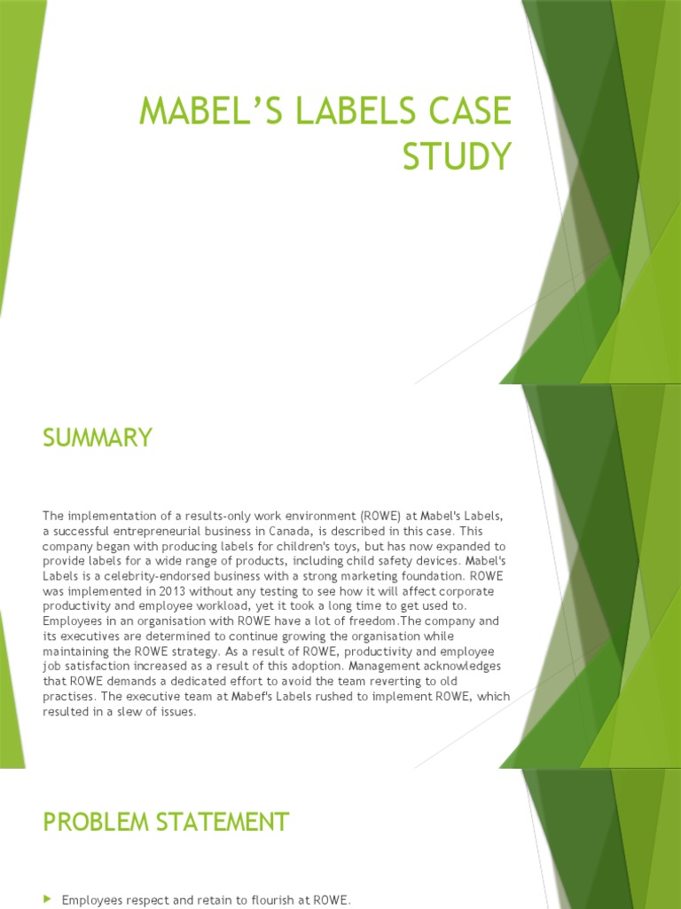 Mabel's Labels Case Study | PDF | Business | Economies