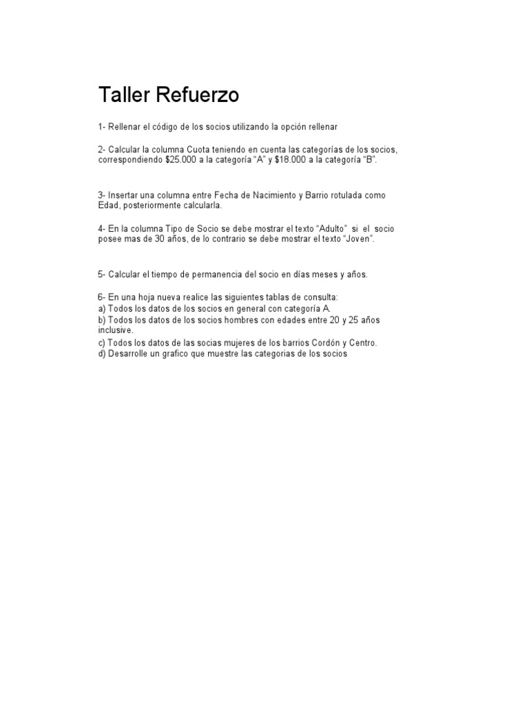 Solución Taller Refuerzo 4 | PDF