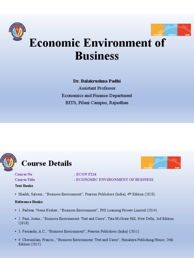 Lecture-1-2-Business Environment | PDF | Economies | Economics