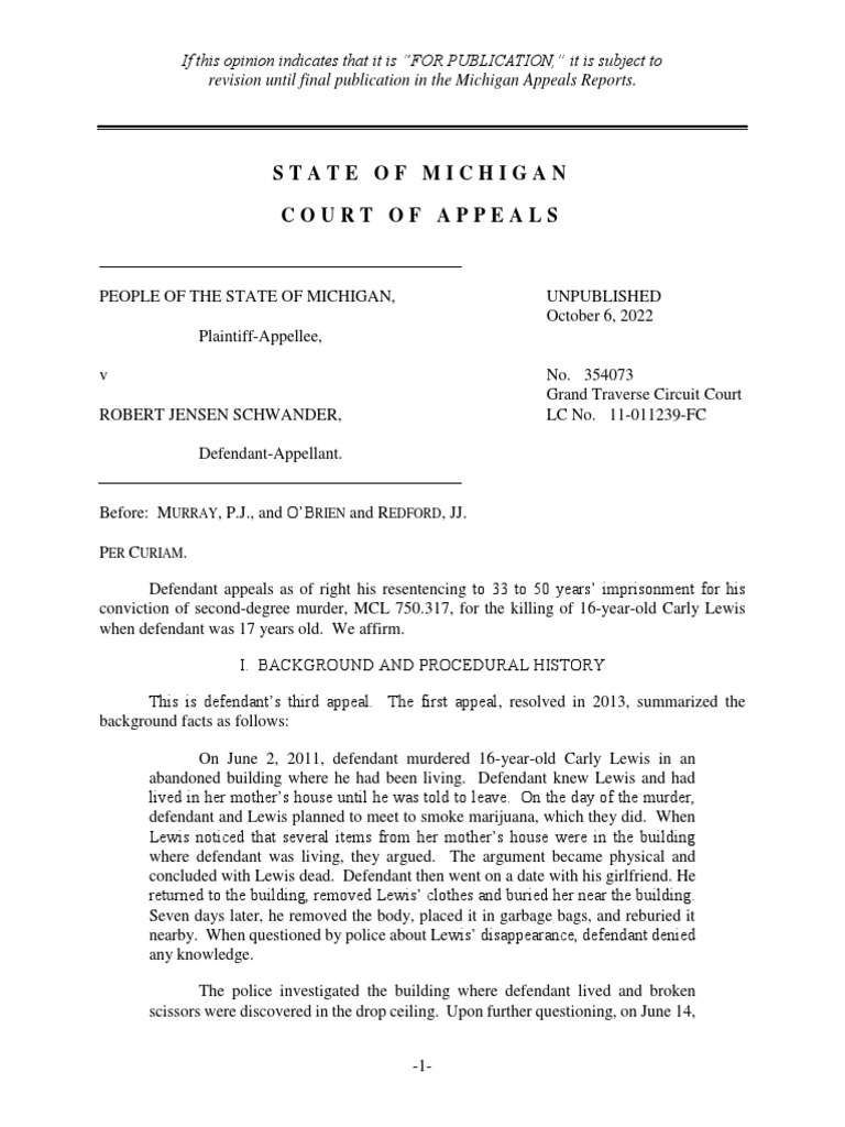 State of Michigan Court of Appeals | PDF