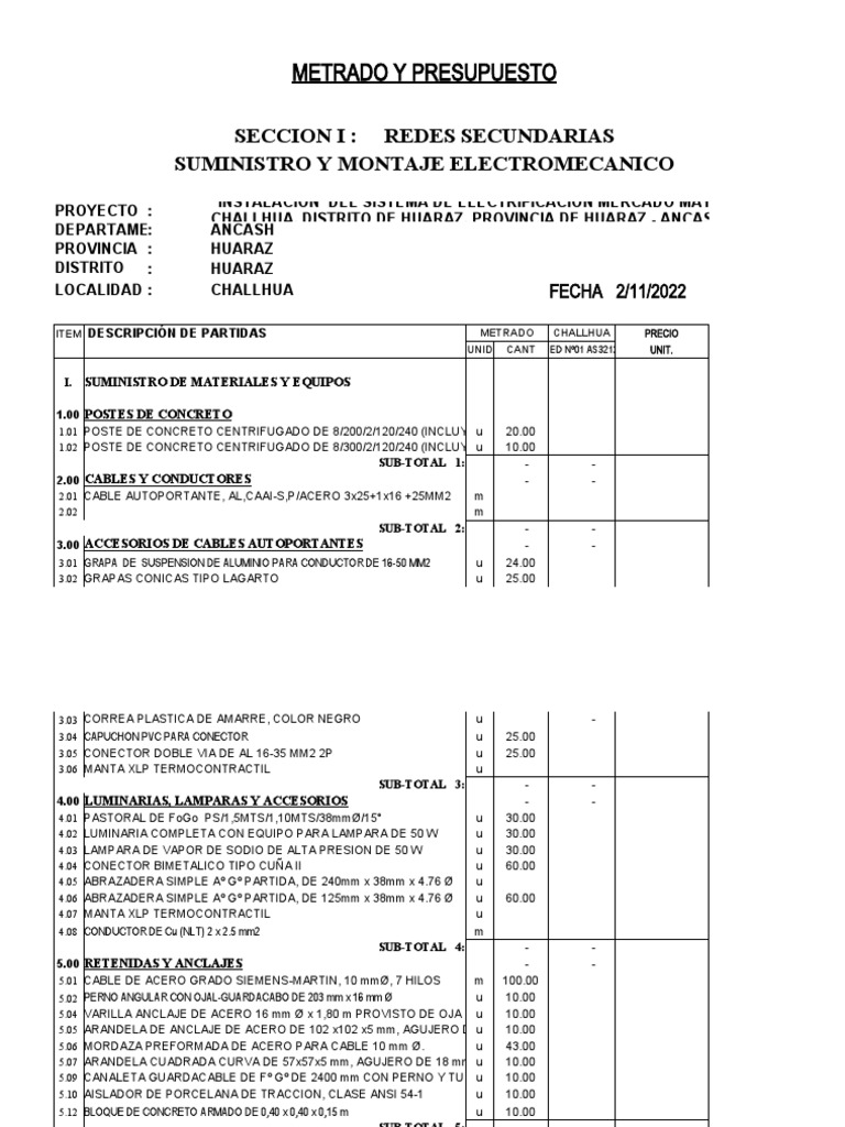 Para Cotizar | PDF | Materiales | Ingeniería de Edificación