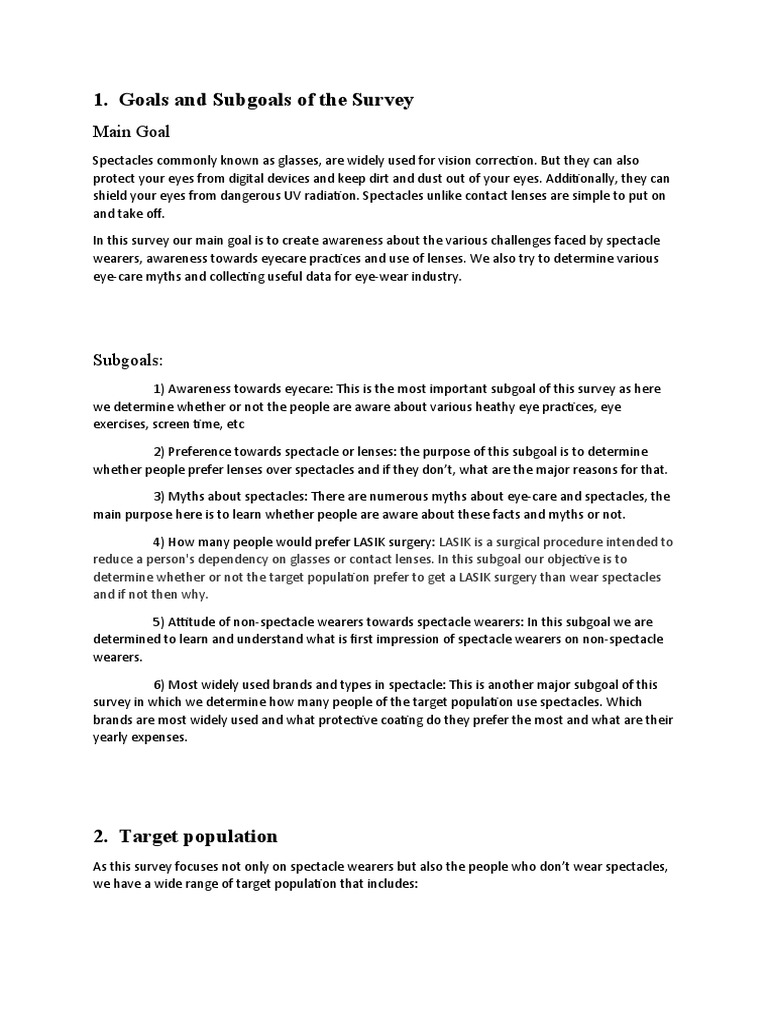 Eyewear Survey Insights | PDF | Glasses | Sunglasses