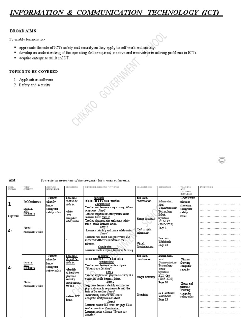 Ecd B Scheme - Cum Term 3 (Chikato) - 1 | PDF | Educational Technology ...