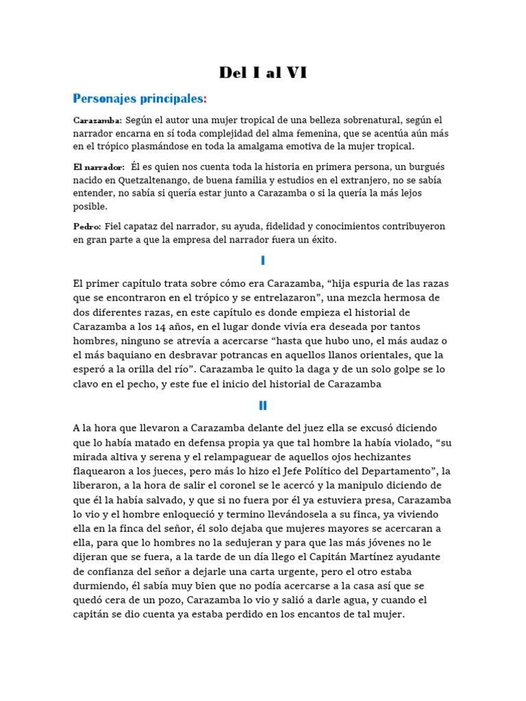 Guía de Lectura Carazamba | PDF