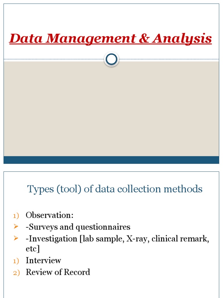 Data Collection and Analysis Methods | PDF | Statistics | Accuracy And ...