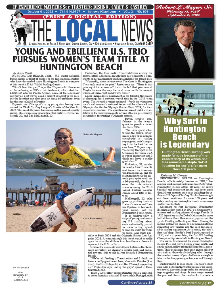 The Local News, October 01, 2022 PRINT & DIGITAL W/ Website Links | PDF