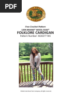 Folklore Cardigan: Pattern Number: M20277 WE | PDF | Knitting ...