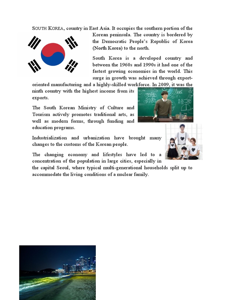 South Korea: A Developed East Asian Country With A Rich Culture And ...