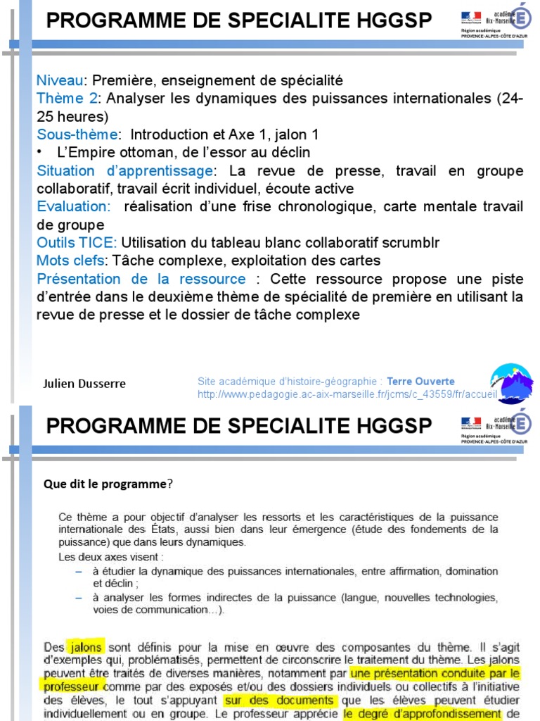 1ere - HGGSP - Lempire Ottoman Dusserre | PDF | Empire Ottoman | Génocide arménien