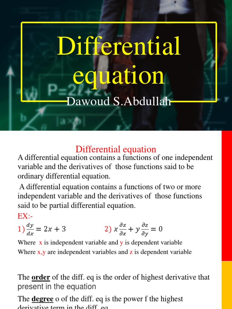 Diff Eq | PDF | Derivative | Differential Equations