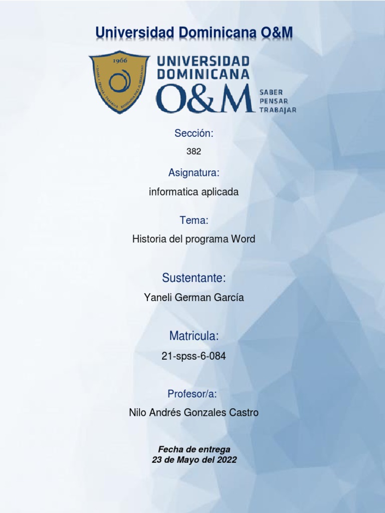 Trabajo Sobre Word | PDF | Microsoft Word | Microsoft Windows Trabajo Sobre Word | PDF | Microsoft Word | Microsoft Windows