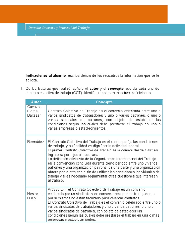 Definiciones y Teorías del CCT | PDF | Acuerdo colectivo | Derecho laboral