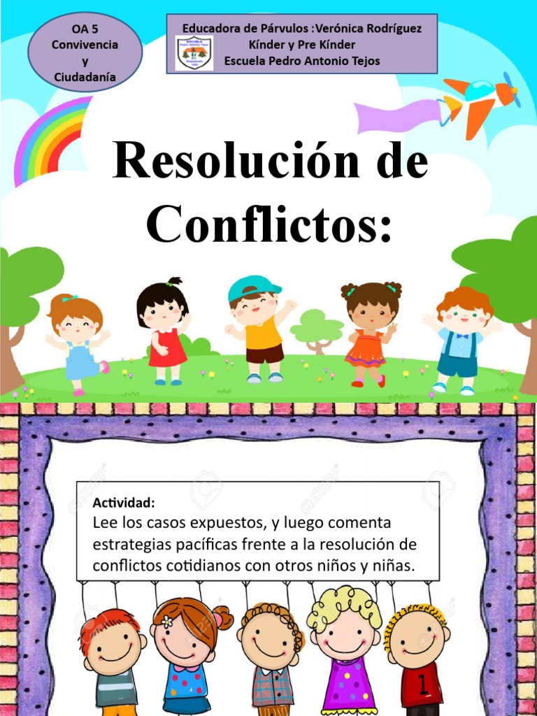 Estrategias de Resolución de Conflictos infantiles | PDF | Juegos y ...