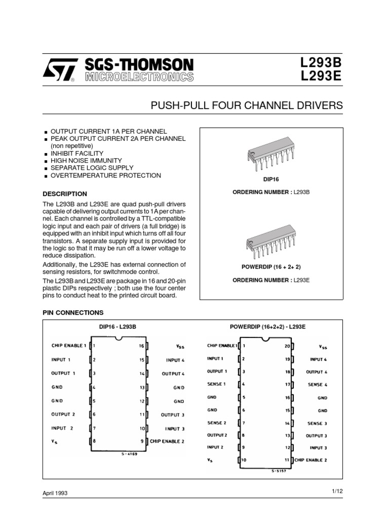 PUENTE H l293b | PDF