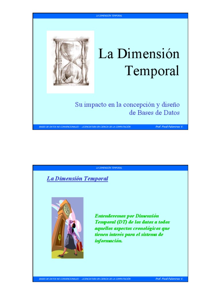 La Dimension Temporal | PDF | Bases de datos | Informática