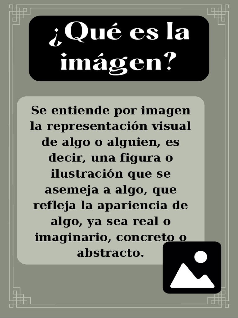 ¿Qué Es La Imágen | PDF | Imagen | Abstracción