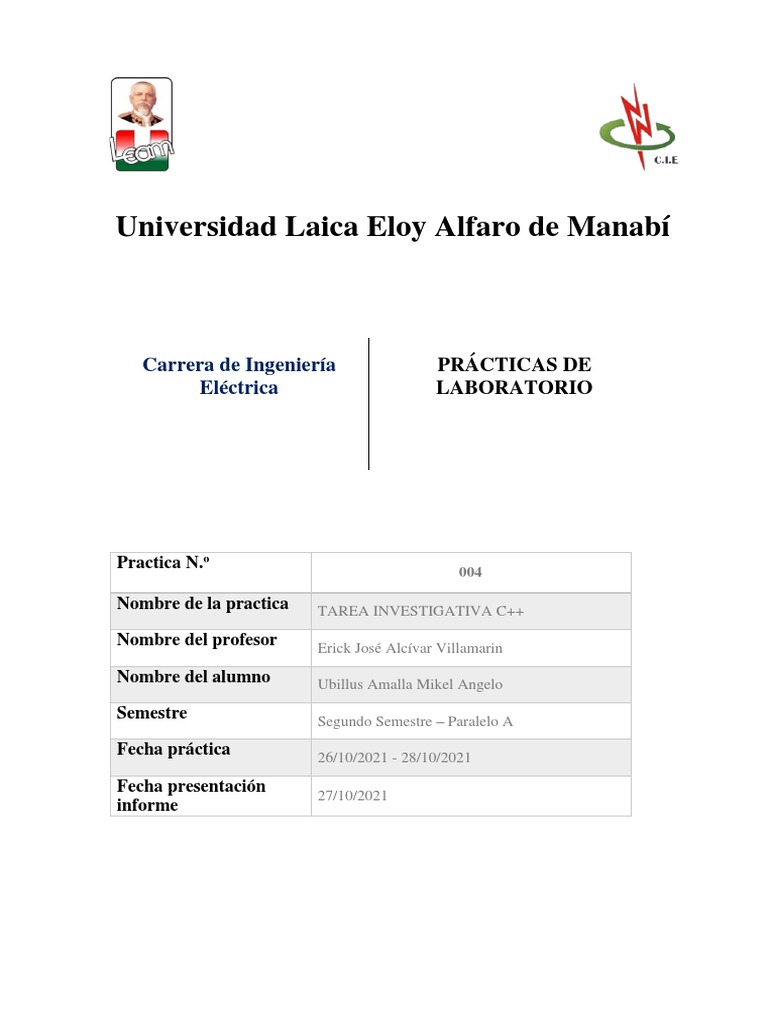 Tarea C++ | PDF | Lenguaje de programación | C
