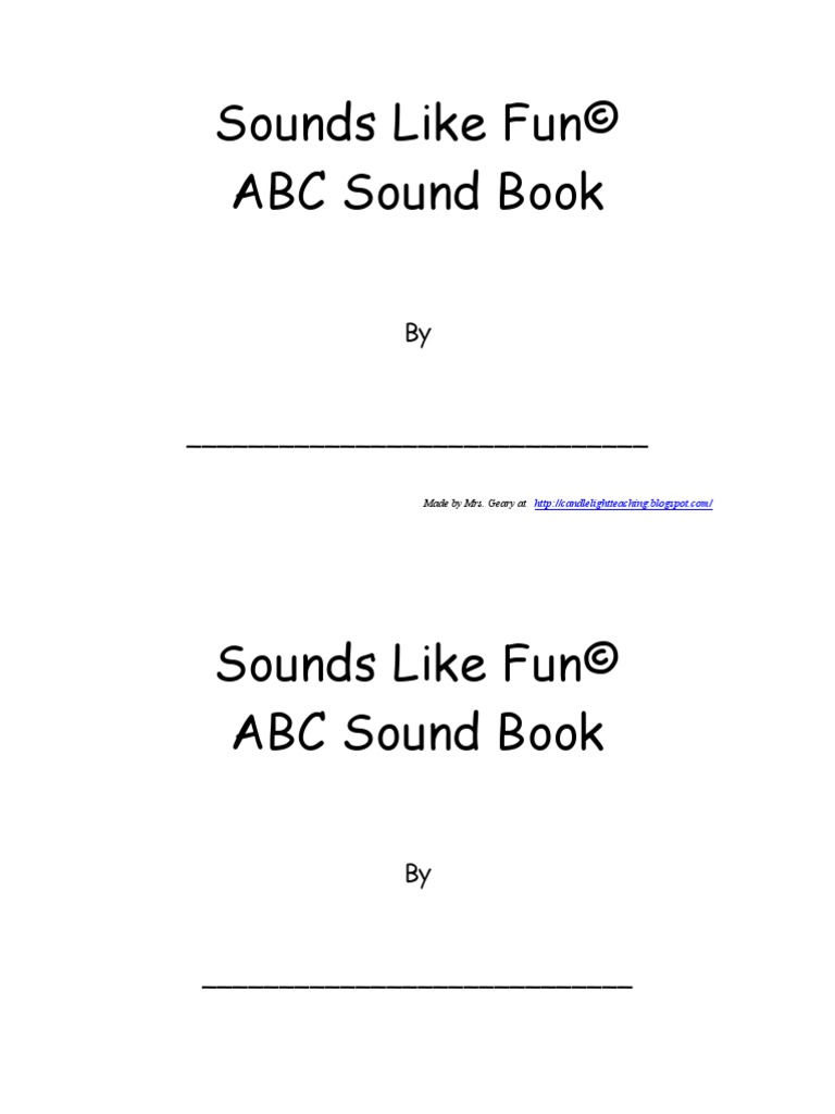 ABC Sound Book for Early Learners | PDF