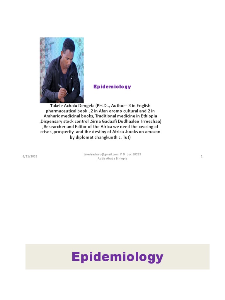 An Introduction to Epidemiology: Defining the Field and Exploring its ...