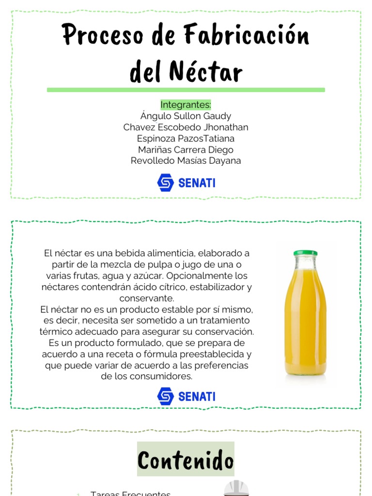 Proceso de Fabricación Del Néctar | PDF