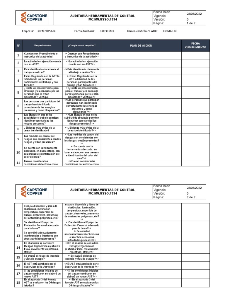 AUDITORÍA Herramientas de Control | PDF | Auditoría | Business