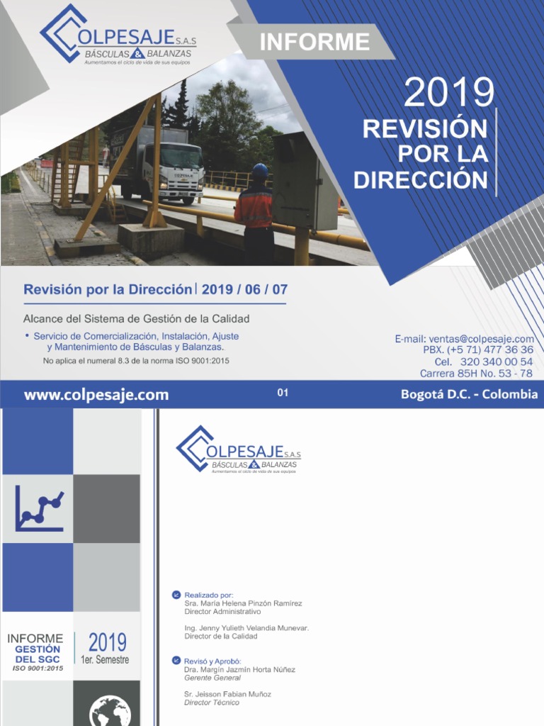 Informe de Revision Por La Direccion 2019 | PDF | Presupuesto | Gestión ...