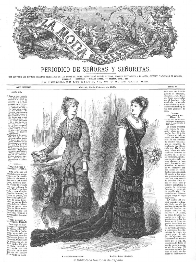 La Moda Elegante 29-2-1880 | PDF | Ropa | Softlines (venta minorista)