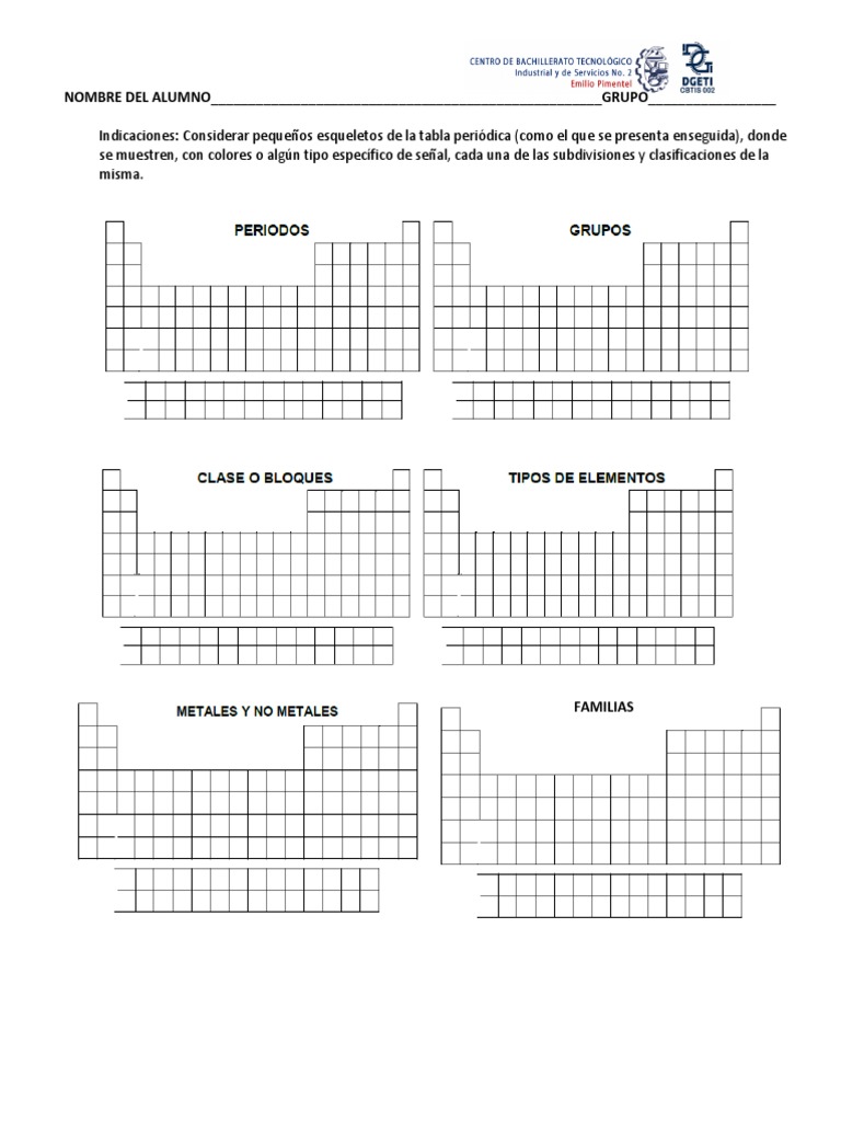 Tabla P. | PDF | Tabla periódica | Rieles