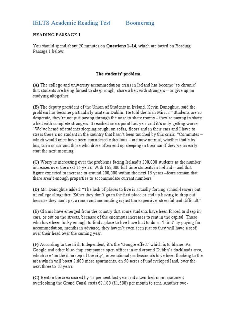 IELTS Reading Test 5th Oct | PDF | Sleep | Rapid Eye Movement Sleep