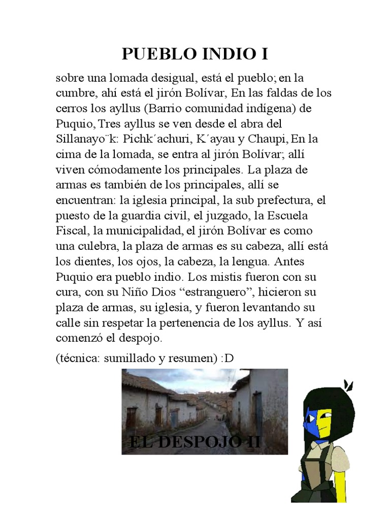 Pueblo Indio I | PDF