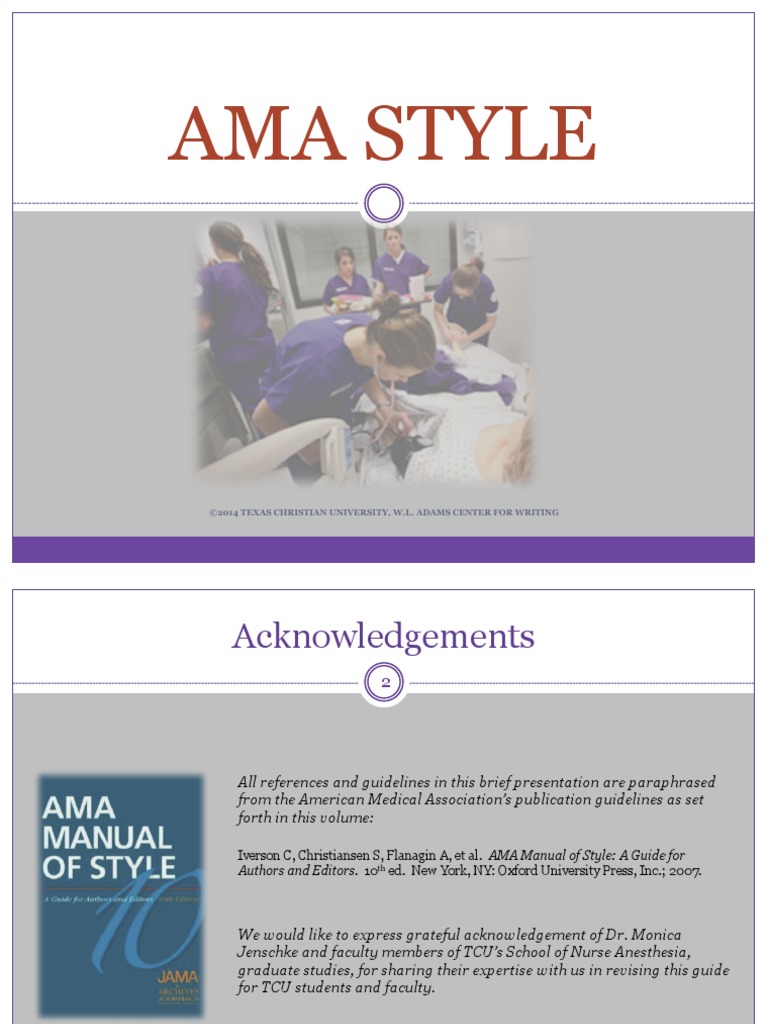 Ama Style Final PDF Pub Med Digital Object Identifier
