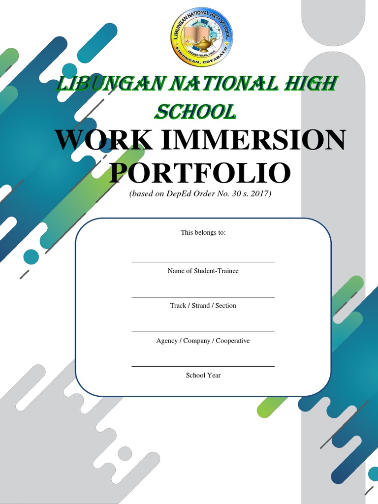 Updated Shs Work Immersion Portfolio | PDF | Job Interview | Leadership