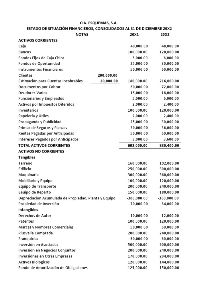 Esquemas Del Balance General | Descargar gratis PDF | Contabilidad | Economias