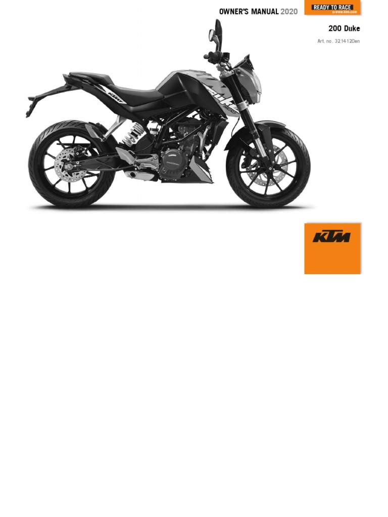 2020 KTM 200 Duke 14 | PDF | Vehicles | Headlamp