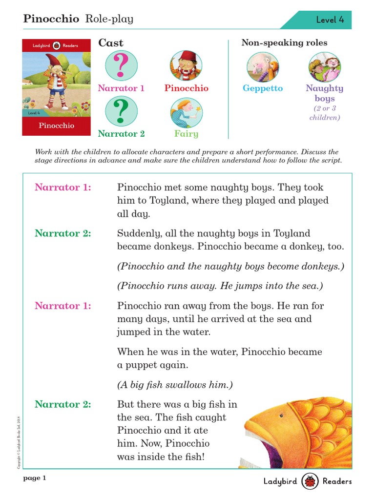 Lr L4 Pinocchio Roleplay Download Pdf Pinocchio Italian Novels