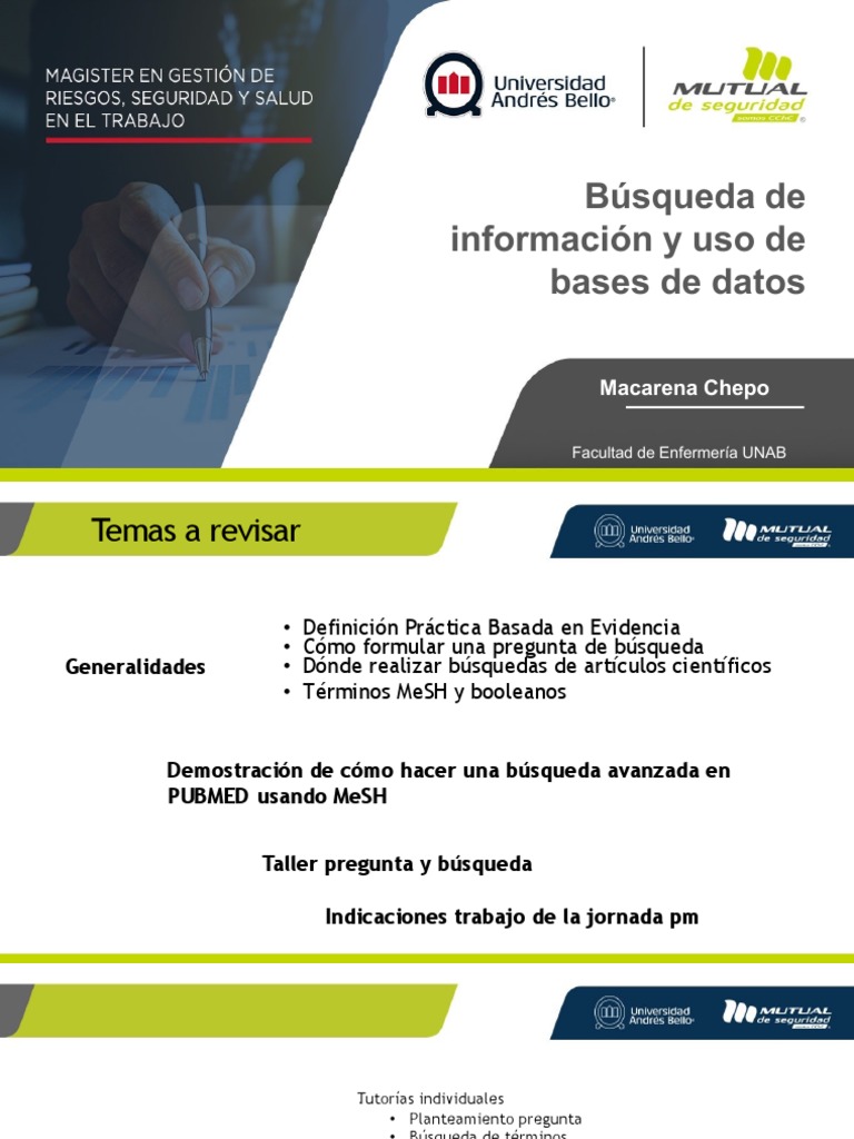 Clase Busqueda Evidencia 28-05 | Descargar gratis PDF | Evidencia basada en medicina | Ciencias ...