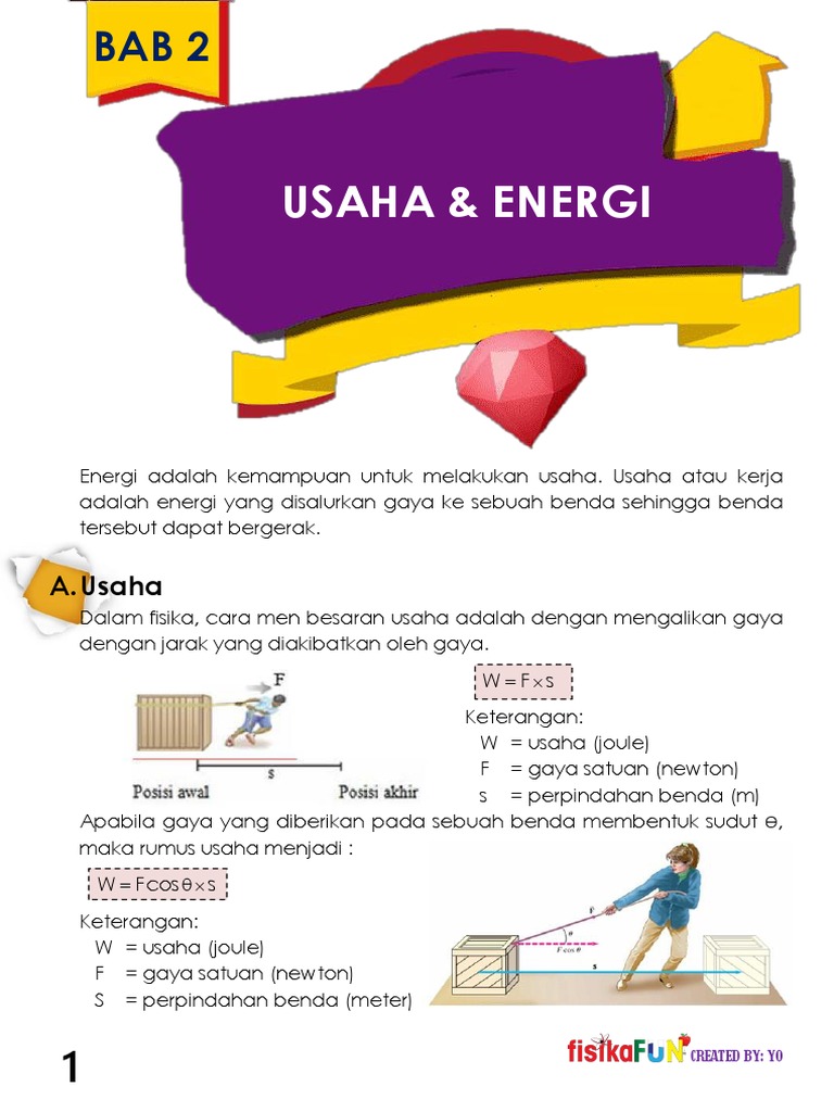 Energi dan Usaha dalam Fisika | PDF
