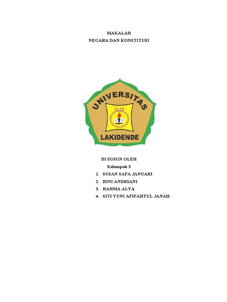 Makalah Uud 1945 Sebagai Konstitusi Negara Indonesia Pdf 