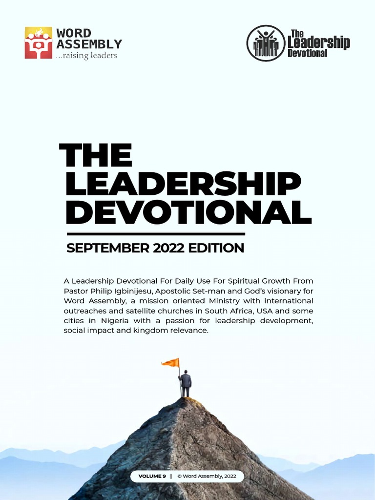 September Leadership Devotional | PDF | Jesus | Abrahamic Religions