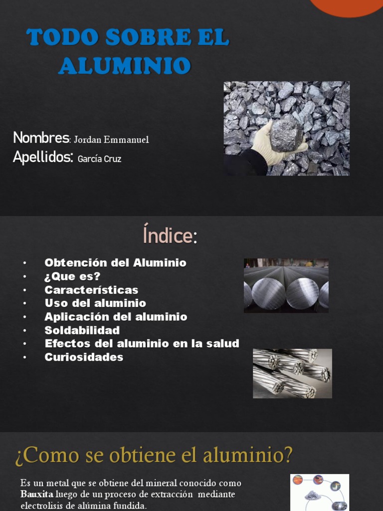 Todo Sobre El Aluminio | PDF | Aluminio | Sustancias químicas