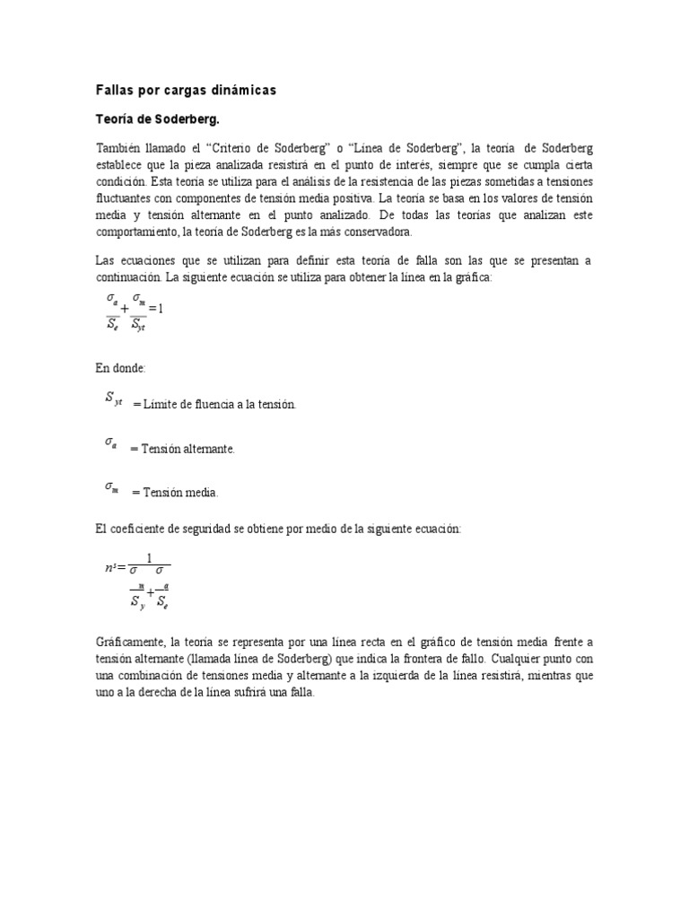 Idoc - Pub - Teoria de Soderberg y Goodman | PDF | Estrés (Mecánica ...