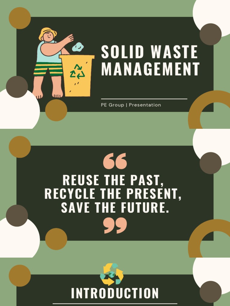 Solid Waste Management Presentation | PDF | Waste Management | Waste