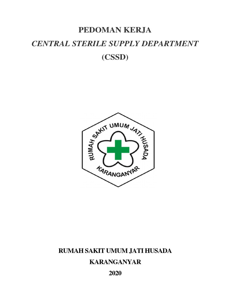 PELAYANAN STERILISASI CSSD Revisi 2022 PPI 4 (A) | PDF