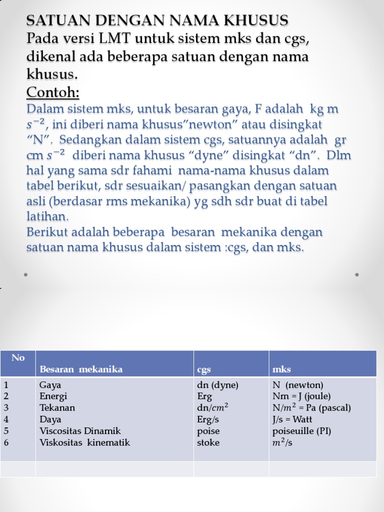 Satuan Dengan Nama Khusus.-Ks1c | PDF