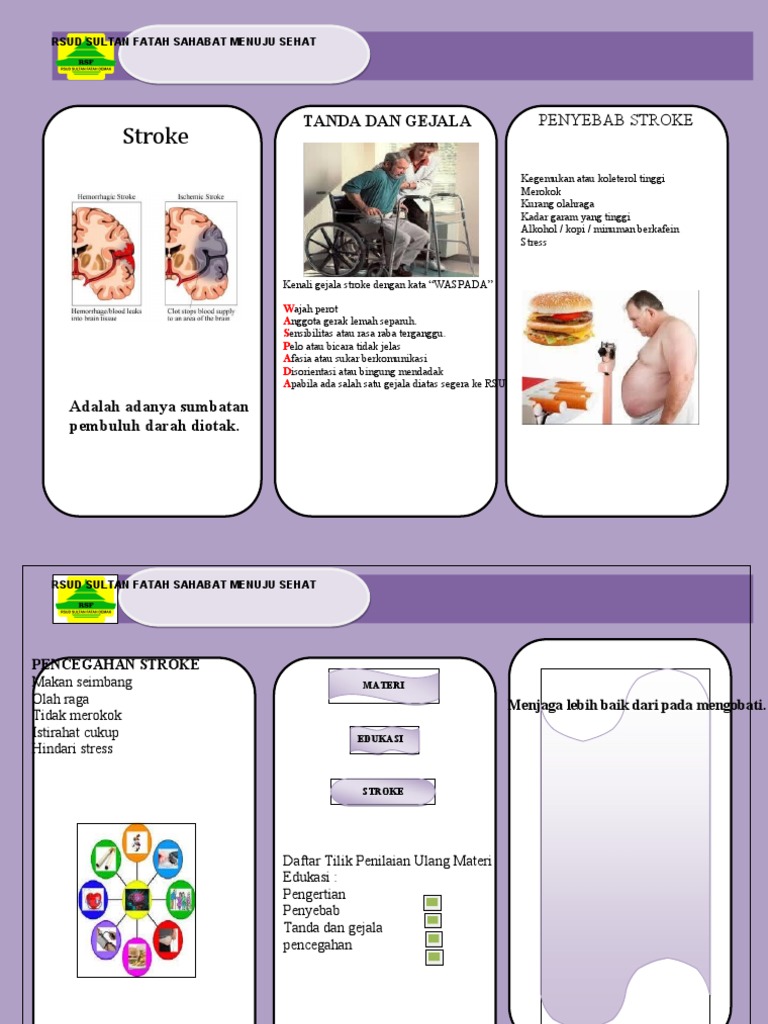 Leaflet Geriatri Stroke Fix | PDF